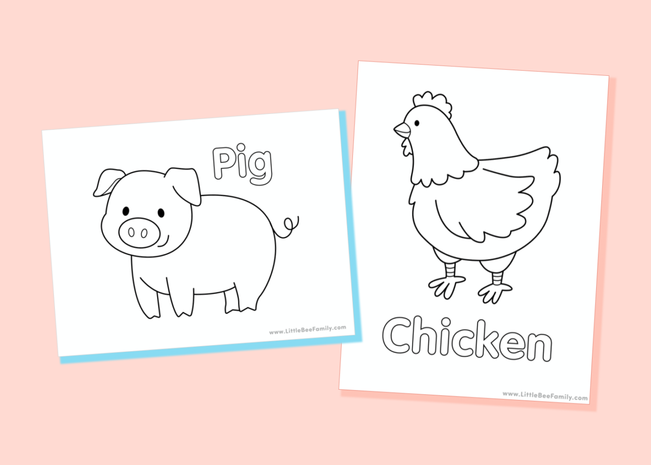 Coloring Pages for Kids - Little Bee Family