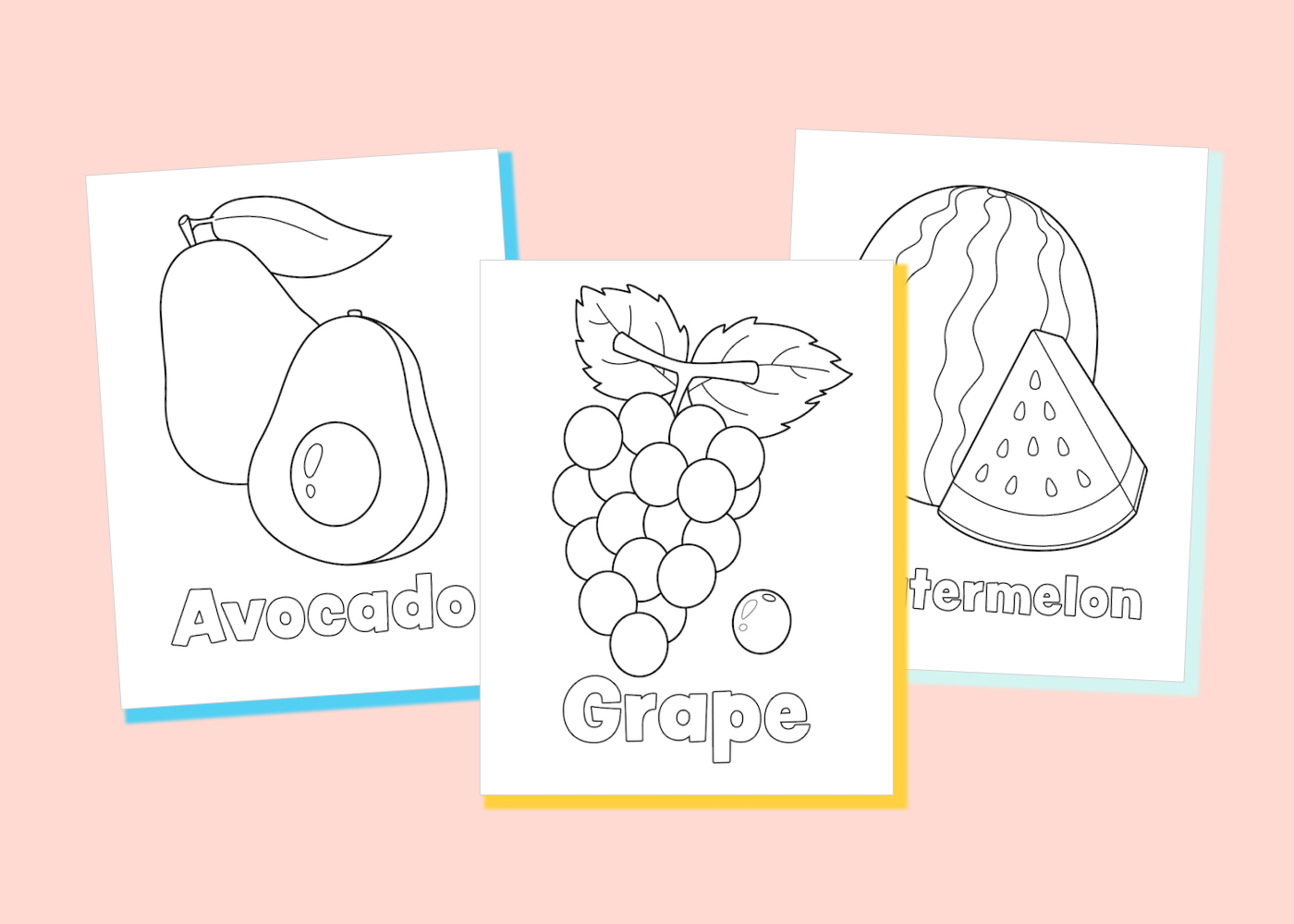 Coloring Pages for Kids - Little Bee Family