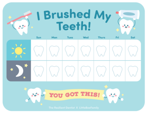 Dental Health Printables - TheResilientDentist x LittleBeeFamily ...