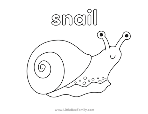 Coloring Pages for Kids - Little Bee Family